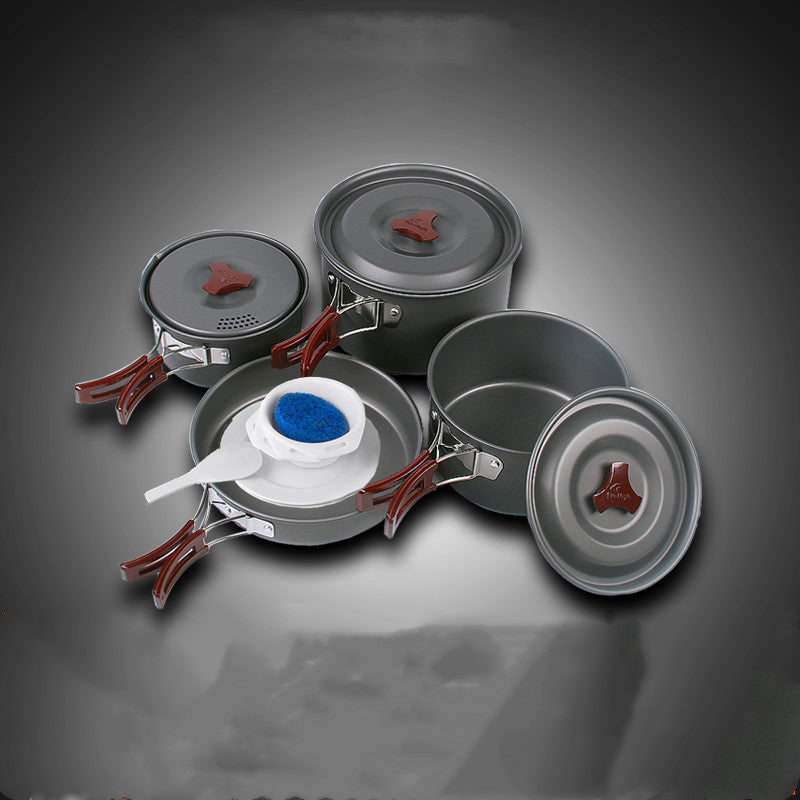 Elevate Your Outdoor Cooking with the Picnic Cookware Set Camping Pot ...